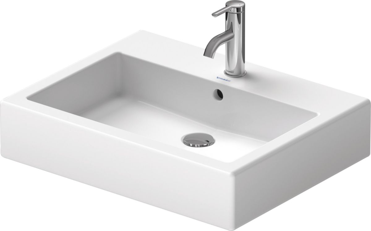 DURAVIT - Lavabo VERO, 60 x 46,5, avec trop-plein et plage de ...