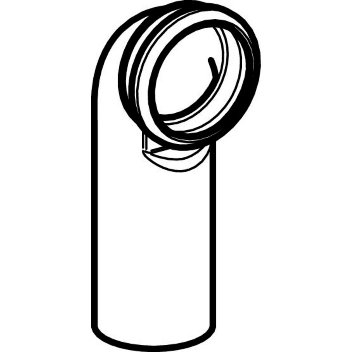 GEBERIT - Coude de raccordement Geberit pour WC: H=22.5cm | Cedeo