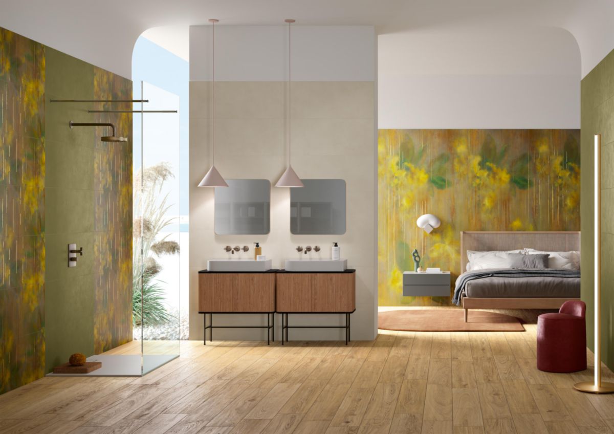 NAXOS - Grès cérame Naxos Chromatica ecru naturel rectifié 40 x 100 cm 0129353 | Cedeo