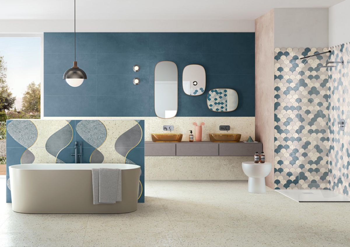 NAXOS - Grès cérame Naxos Chromatica party naturel rectifié 40 x 100 cm ...