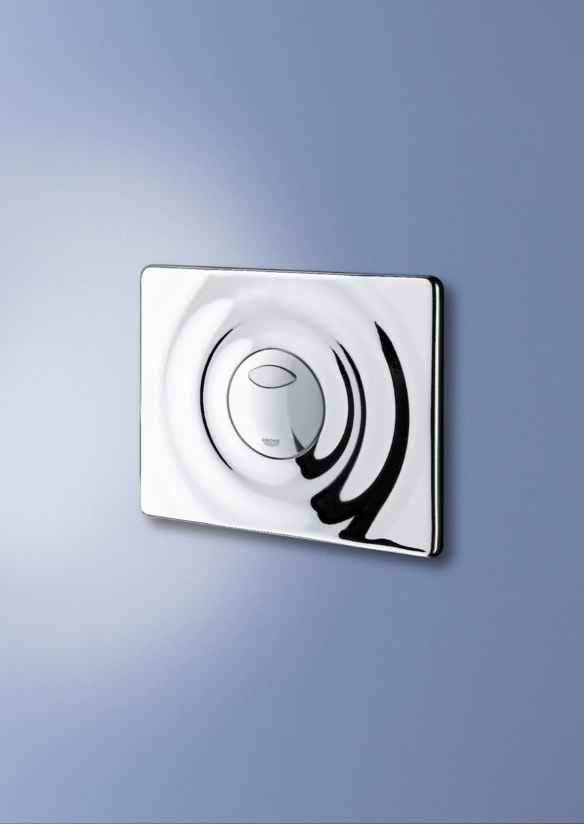 GROHE - Plaque de commande WC SURF, double touche ou interrompable ...