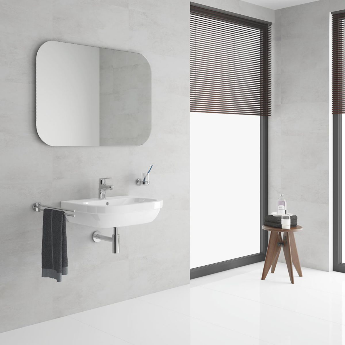 GROHE - Mitigeur monocommande Lavabo Taille S Europlus Chromé 33155002 ...