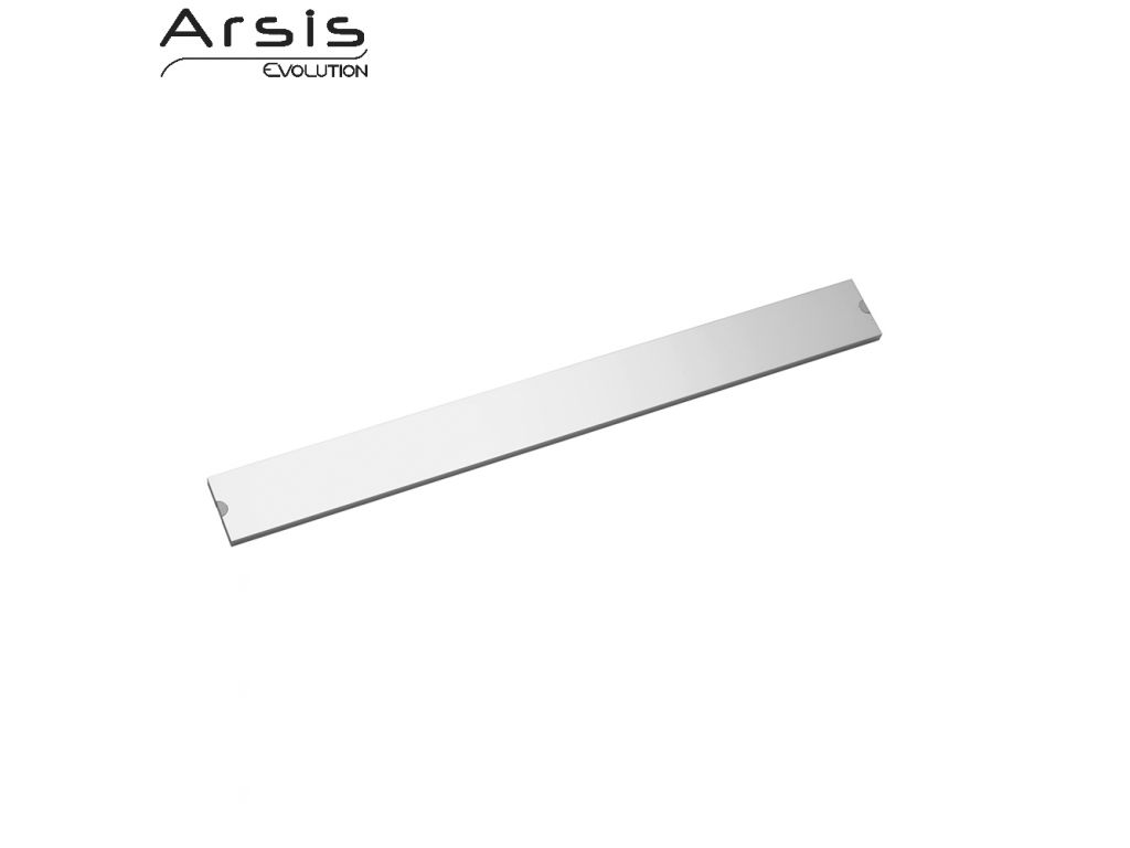 PELLET - Rail cache alu anodisé avec verrou résine blanc 662 mm ARSIS réf. 044060 | Cedeo