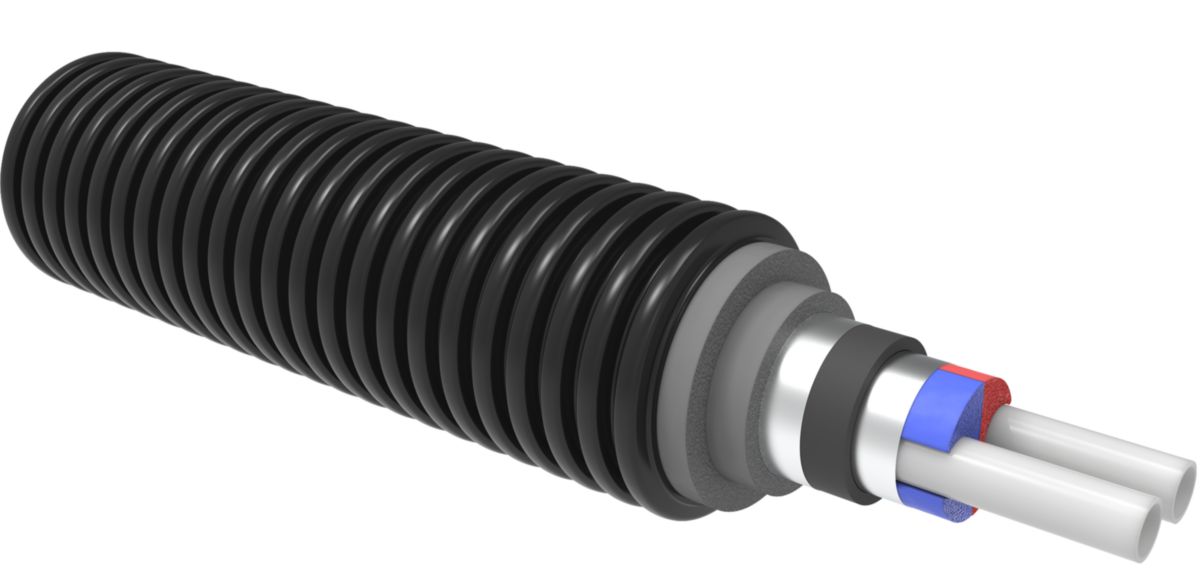 ECOFLEX - Tube pré-isolé ECOFLEX THERMO VIP TWIN 2x40x3,7/175 pour ...
