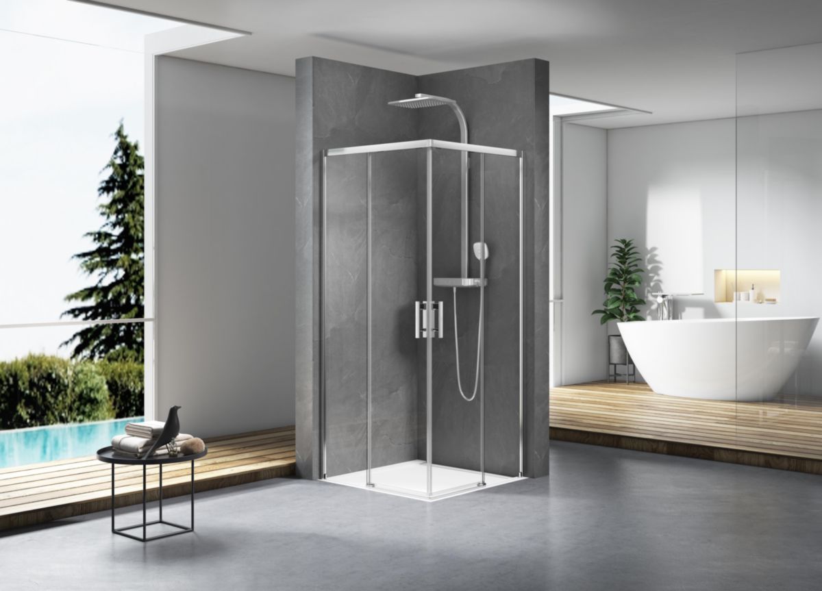 ALTERNA - Paroi de douche Alterna Concerto Access sans seuil angle ...