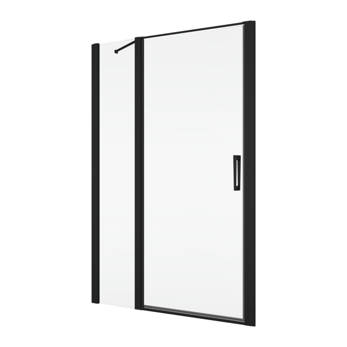 RONAL - DIVERA - Porte pivotante + paroi fixe en ligne - ouverture ...