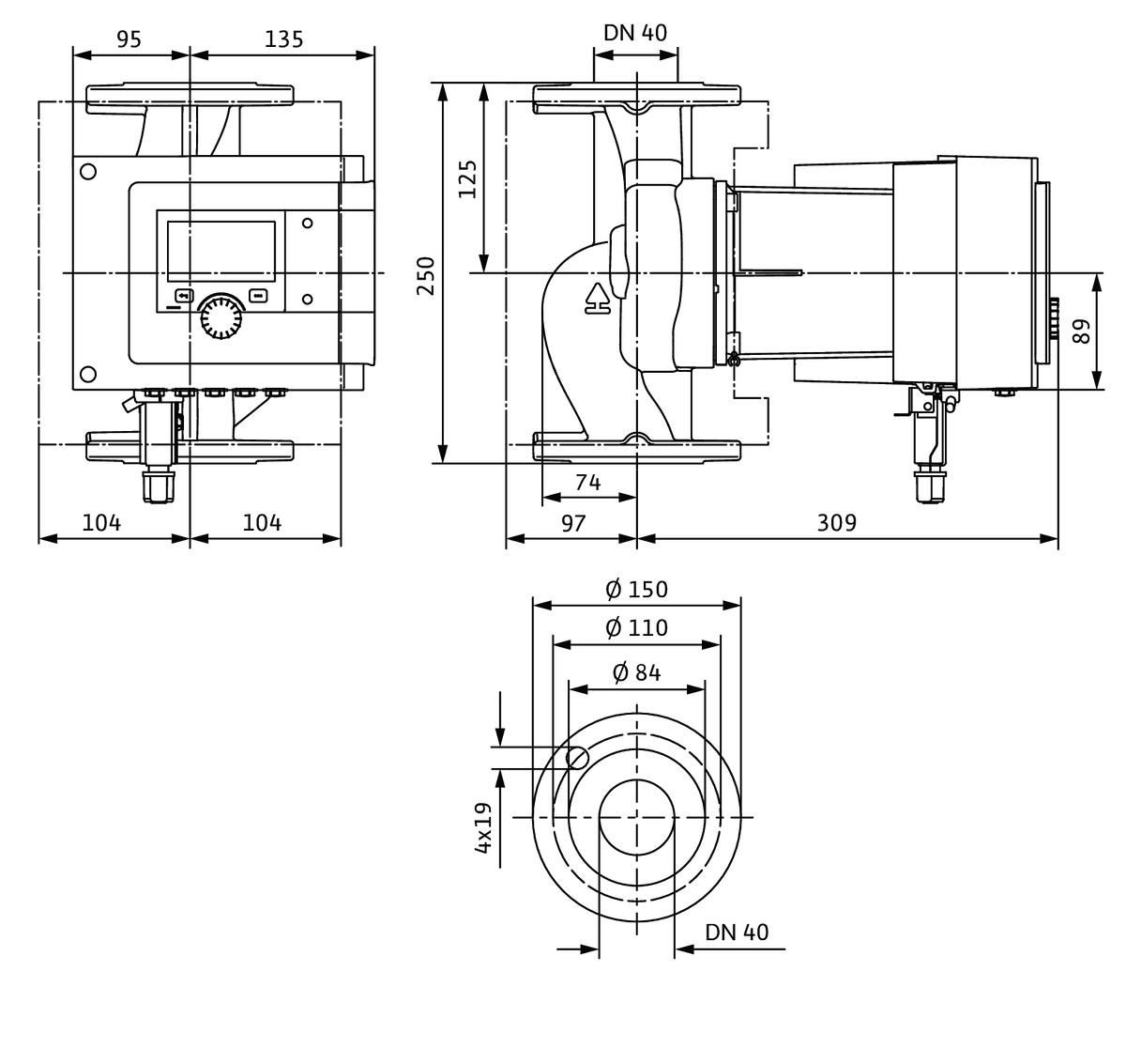 WILO - Circulateur collectif Stratos MAXO-Z 40/0,5-12 PN6/10 ...
