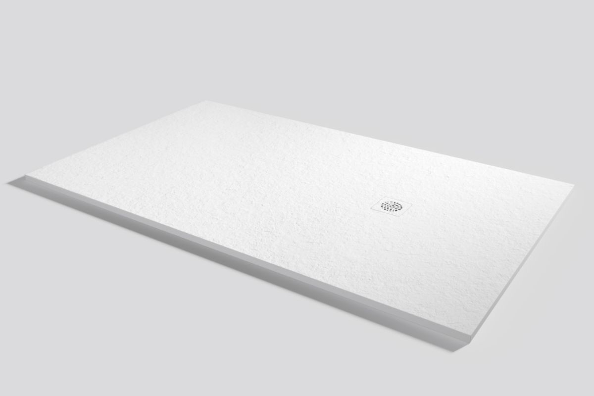 ACQUABELLA CONSTRUPLAS - Receveur de douche BASE MIA SLATE 80 cm BLANCO ...