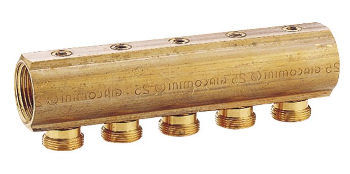 GIACOMINI - Collecteur de distribution . R585/5 1"X16 Réf.R585Y045 | Cedeo