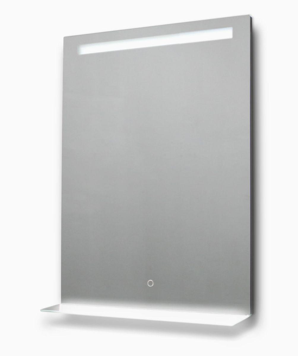 Alterna Miroir Alterna Dubai éclairage Led 60xh80 Cm Avec Tablette En