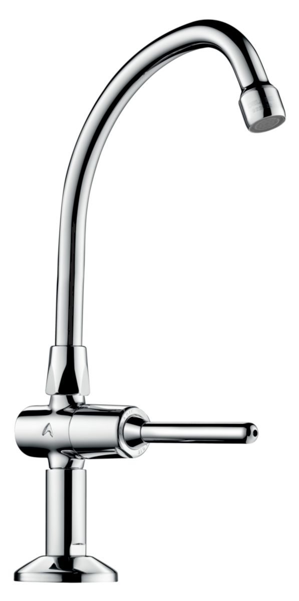 DELABIE - Robinet temporisé Tempostop pilier L 200 mm commande par ...