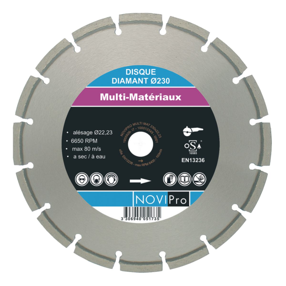 NOVIPRO - Disque diamant multi-matériaux Novipro diamètre 125mm alésage ... NOVIPRO - Disque diamant multi-matériaux Novipro diamètre 125mm alésage ...