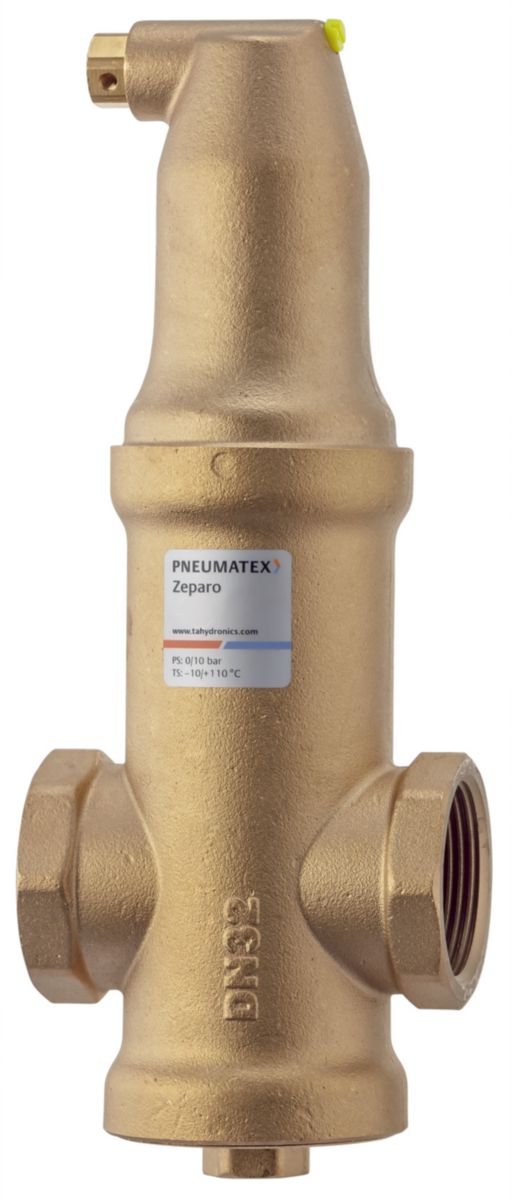 PNEUMATEX - Séparateur d'air conduite horizontale ZEPARO ZUV 32 diamètre : 1 1/4 10 bar Réf ...