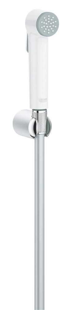GROHE - Douchette intime Tempesta avec support mural finition blanche silverflex 1250 réf ...