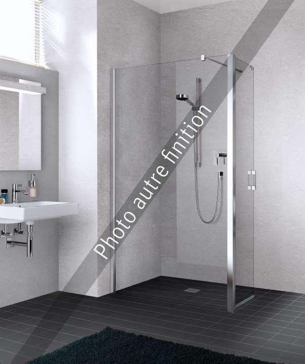 ROTH - Paroi de douche Liga 123 x 200 fixe posée seule avec élément ...
