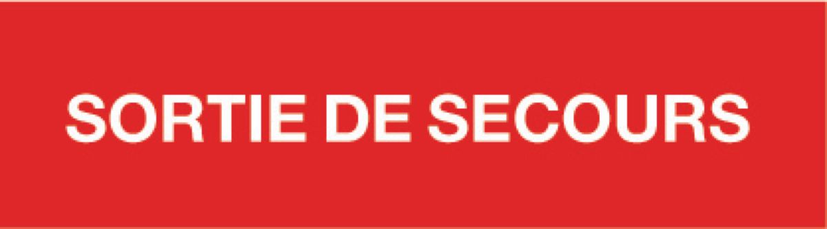 SELF CLIMAT MORVAN - Pancarte sortie de secours Réf 215272 | Cedeo