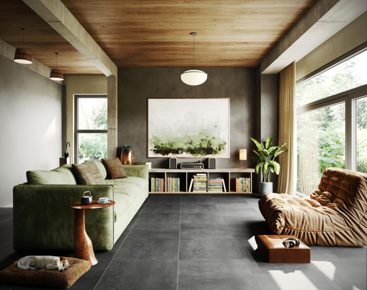 ARTE DECO - Grès émaillé Arte Deco Infinity basalt mat 33x33cm | Cedeo