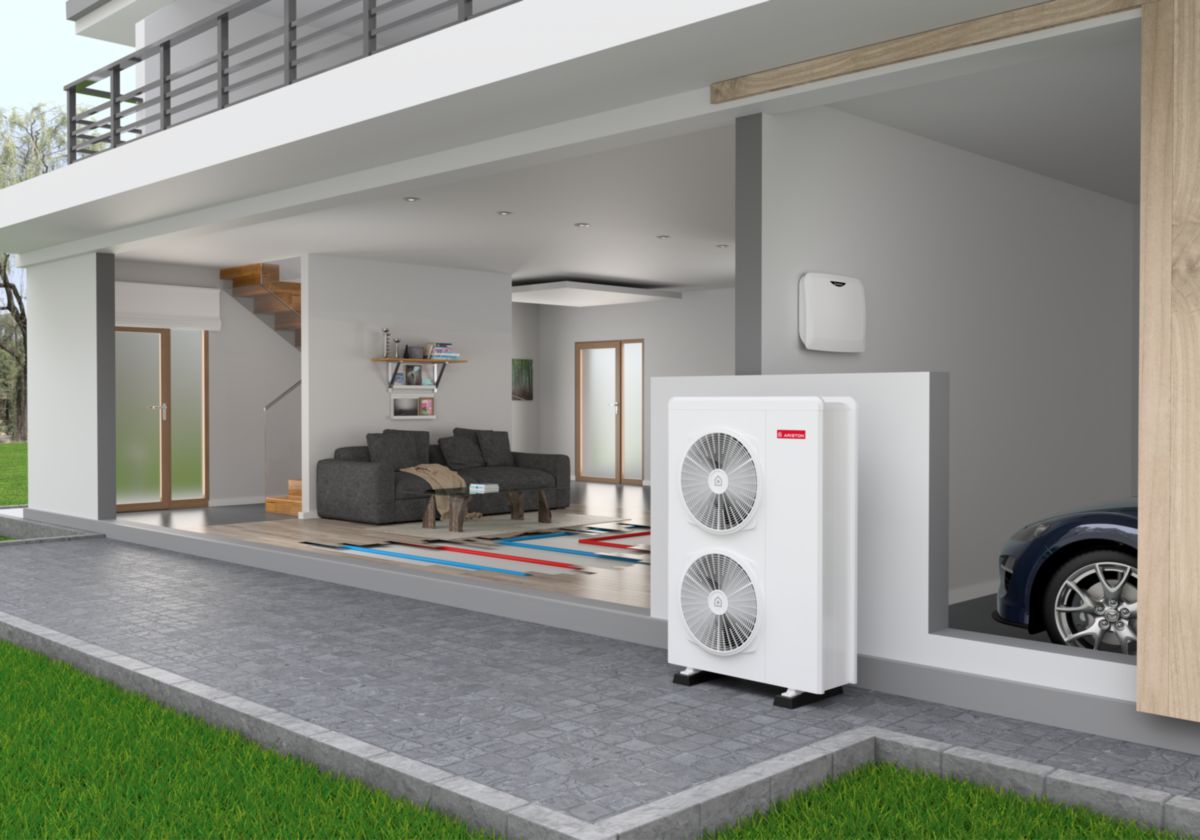 ARISTON - Pompe à chaleur double ou triple service monobloc tri NIMBUS POCKET 150 M-T LINK R32 ...