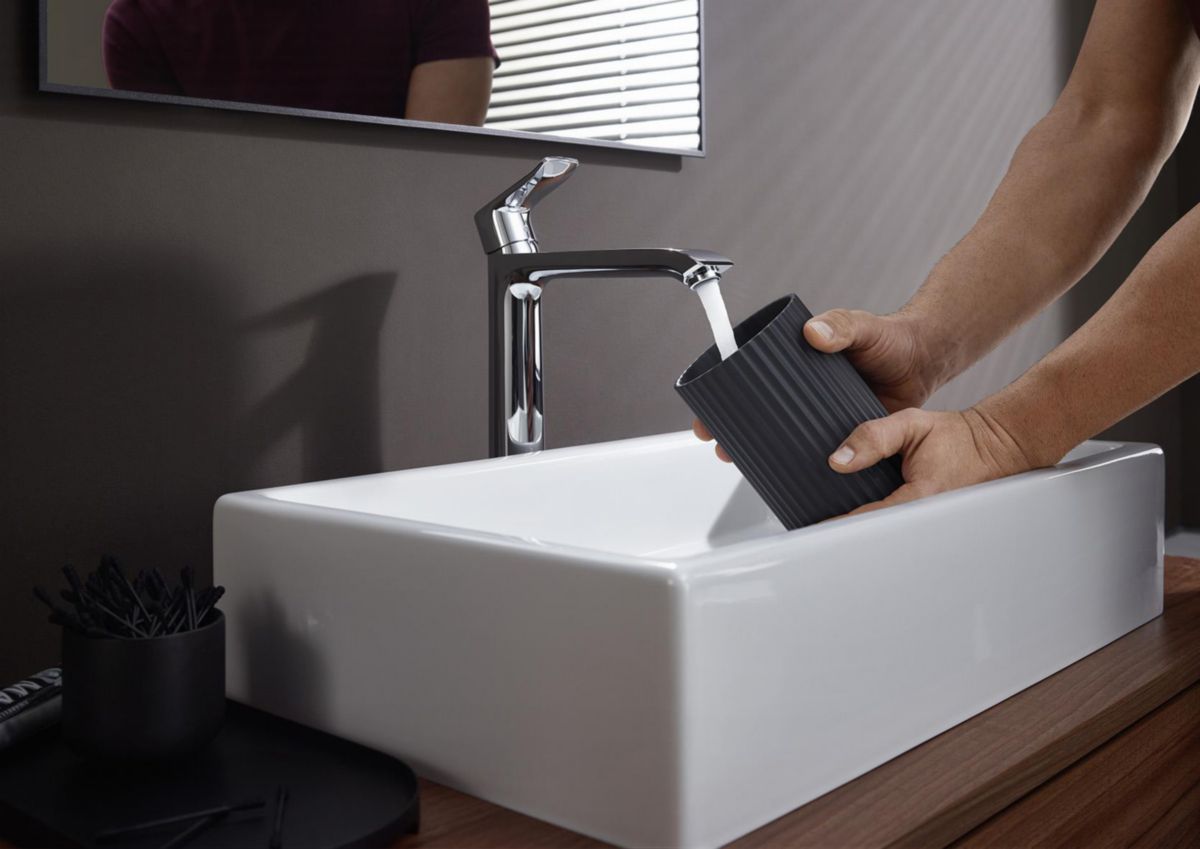 HANSGROHE - Mitigeur surélevé METRIS 260 mm pour vasque libre, chromé ...