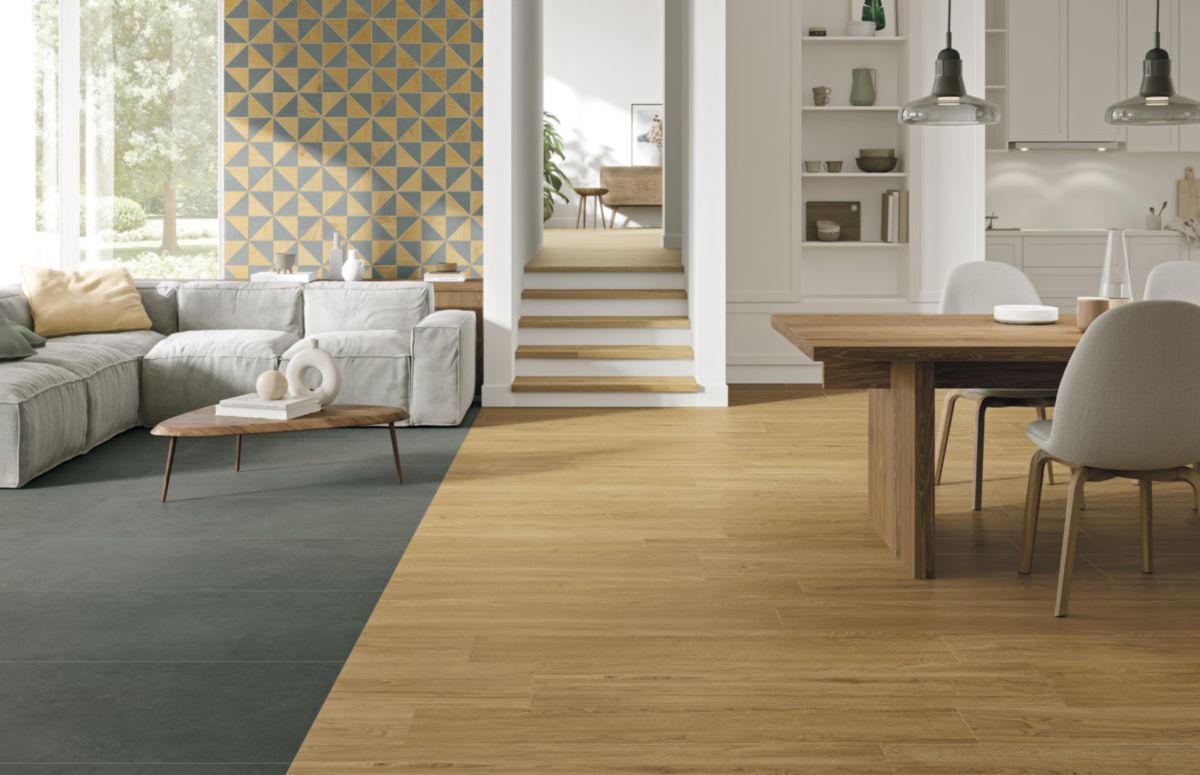 MONOCIBEC - Grès cérame Monocibec Ashley nature rectifié 20 x 120 cm ...