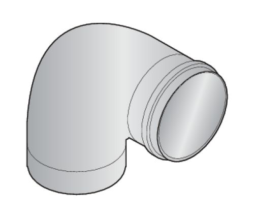 DE DIETRICH - Coude à 90° PPS diamètre 80 mm DY152 réf. 84887552 | Cedeo