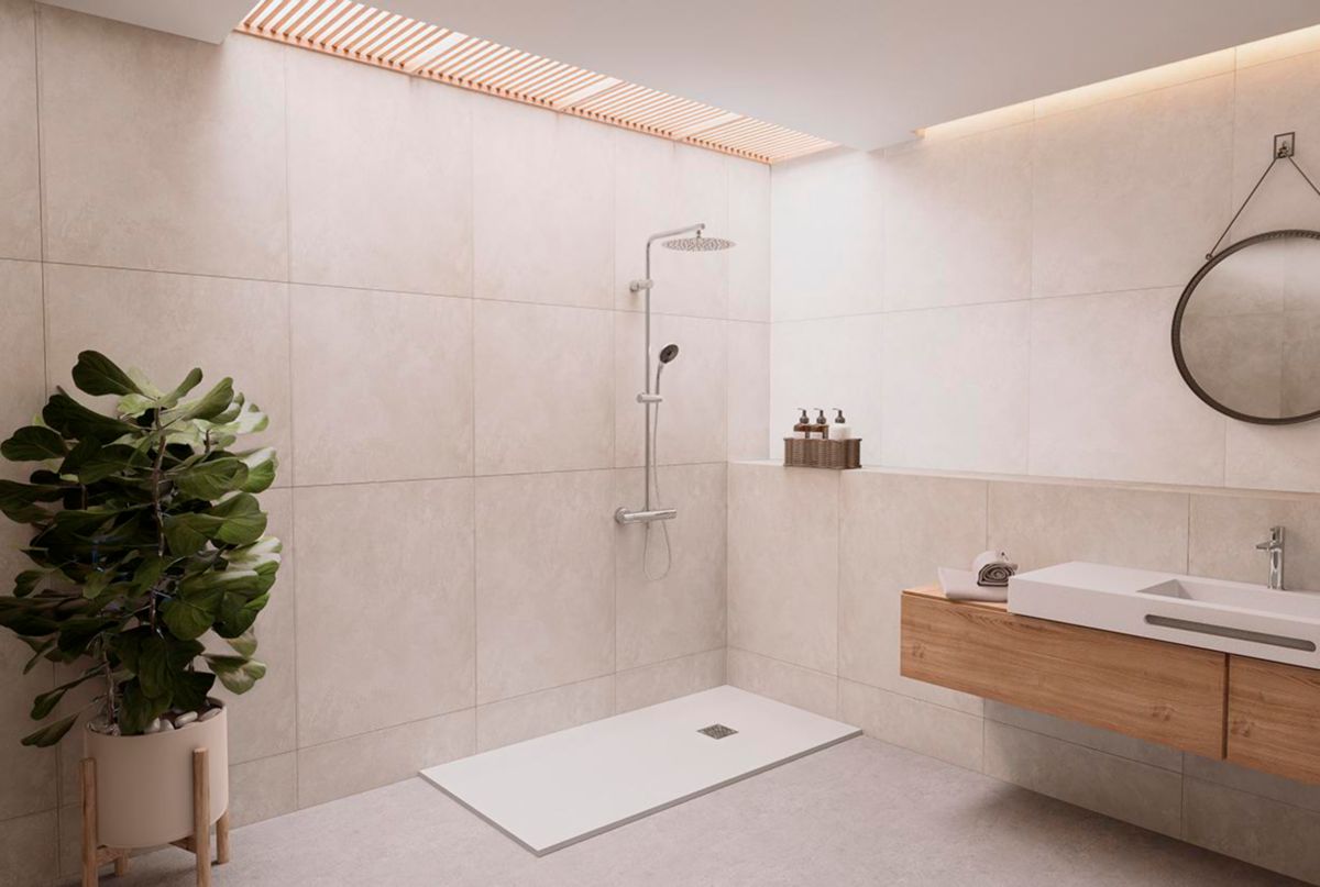 MC BATH - Receveur Kei Stone 160X90 cemento mcbath | Cedeo
