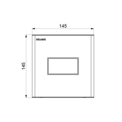 DELABIE - Plaque de commande TEMPOFLUX pour urinoir. Robinetterie ...