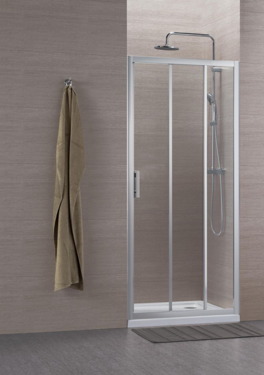 ALTERNA - Paroi de douche Alterna Concerto accès de face coulissant 3 vantaux L 100 x H 195 cm ...