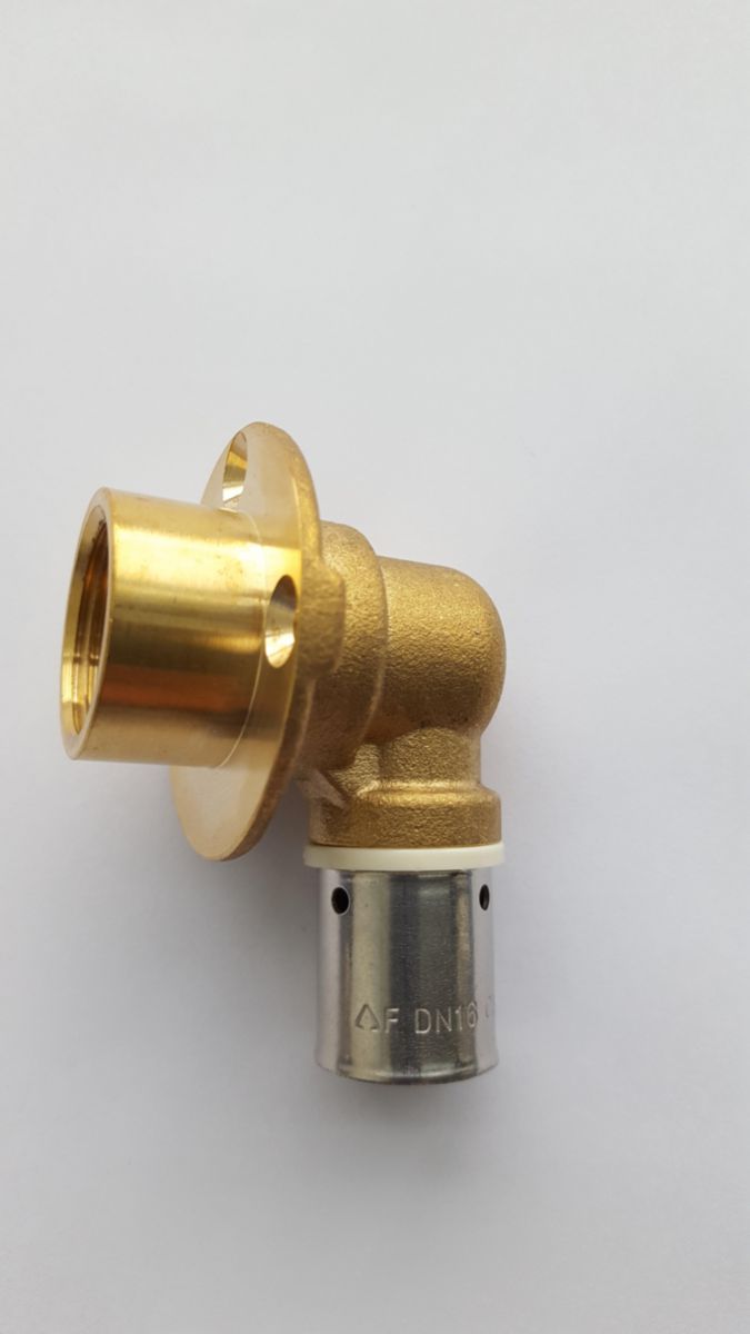 THERMACOME - Sortie de cloison Aquacome DN16 F1/2" à sertir équipé pour tube PER PEXc 524111 | Cedeo