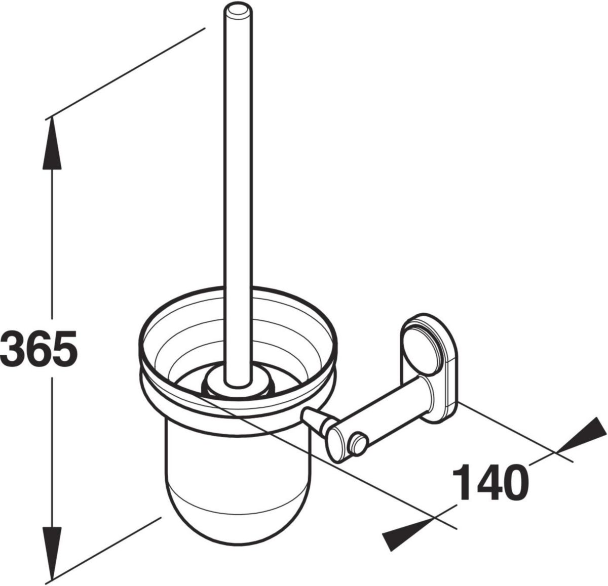 PRESTO - Porte-balayette complète pour chasse réf. 60550 | Cedeo