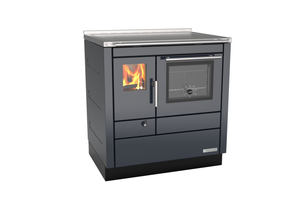SELF CLIMAT MORVAN - CUISINIERE ACIER A BUCHES MORVAN COOK'R 5.2KW ...