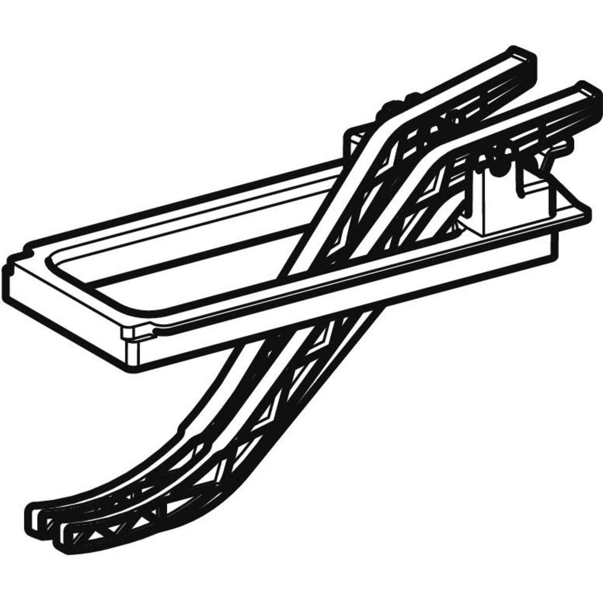 GEBERIT - Levier de déclenchement avec console, pour panneau sanitaire ...