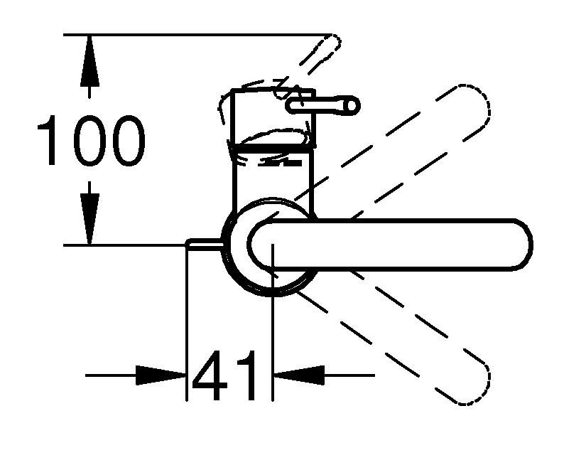 GROHE - Mitigeur monocommande Lavabo Taille M Essence Cool sunrise ...