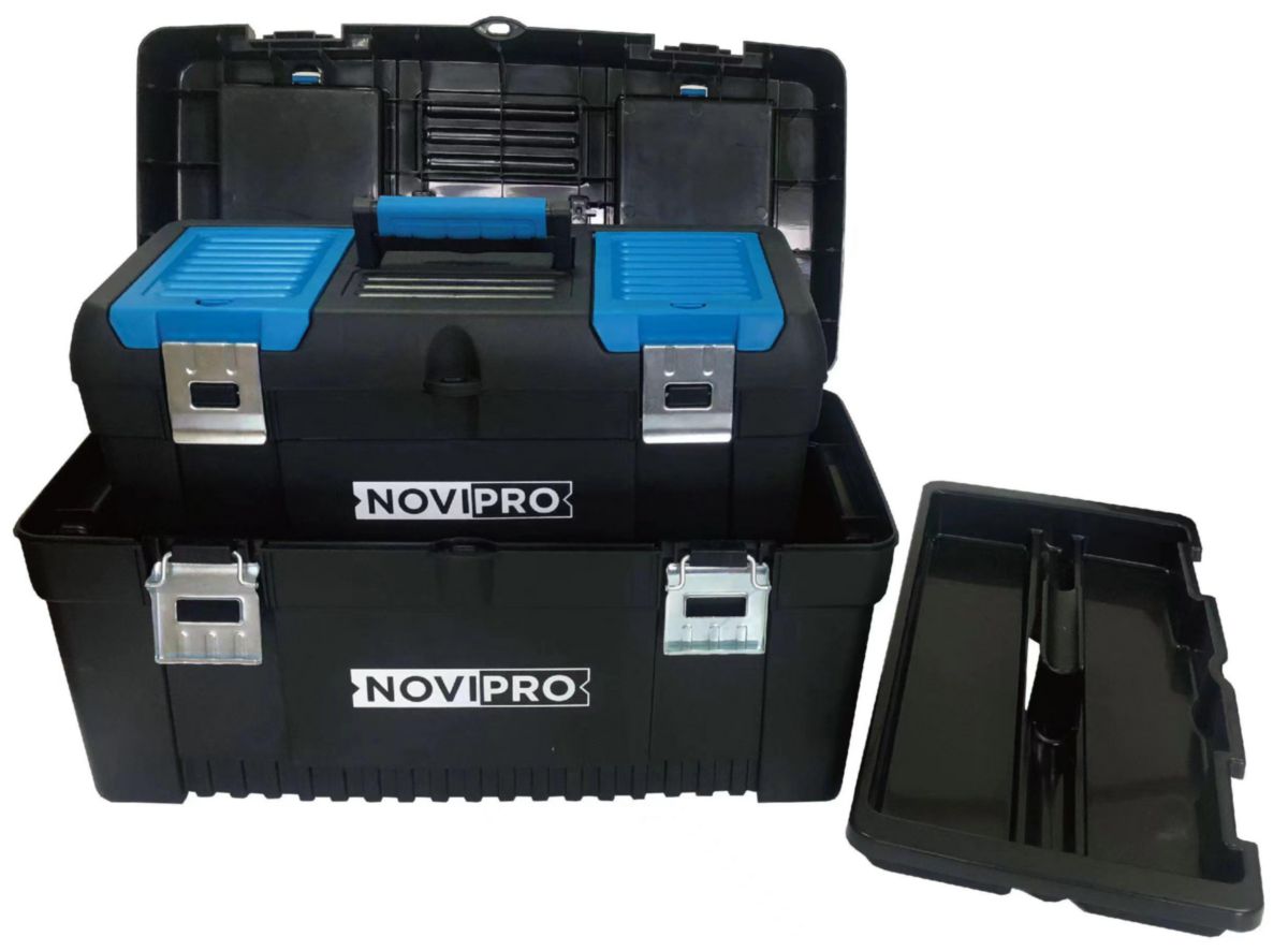 NOVIPRO - Lot de 2 boîtes à outils Novipro (1ère boîte : 51x24.5x23.5 ...