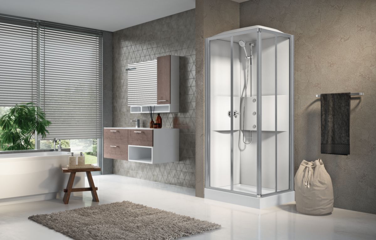 NOVELLINI - Cabine de douche standard Media 20 A 70x90 mitigeur ...