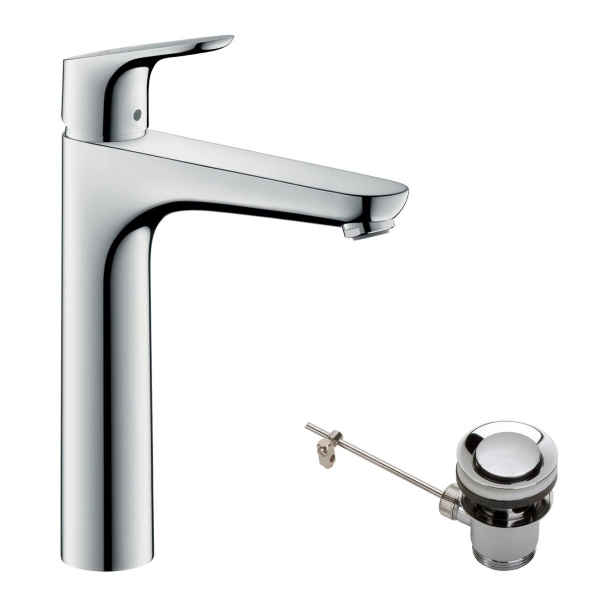 HANSGROHE - Mitigeur de lavabo FOCUS, 190 mm, chromé réf. 31608000 | Cedeo