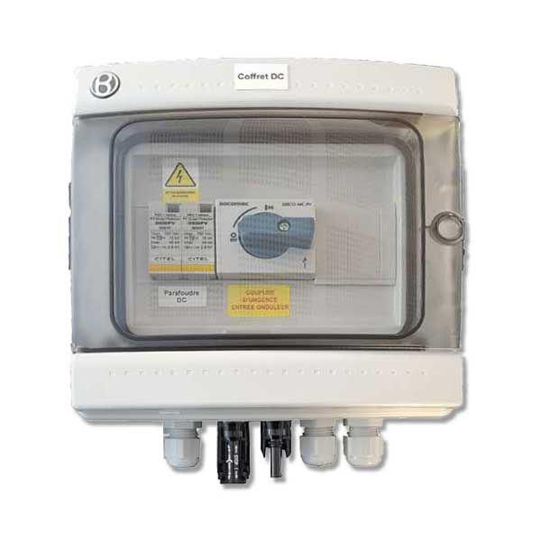 POWR CONNECT - Coffret DC 1 String 1 Sectionneur 25A/1000VDC parafoudre ...