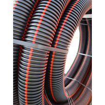 ELYDAN - Gaine TPC annelée rouge diamètre 50mm couronne de 50 mètres ...