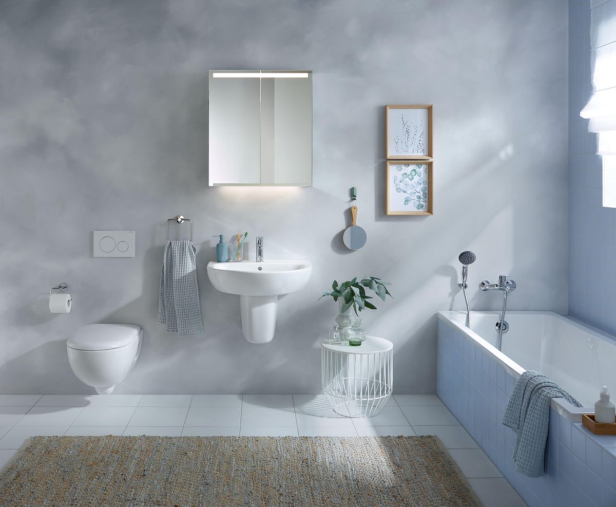 GEBERIT - Plaque de déclenchement Sigma 20 round Blanc mat laqué Réf ...