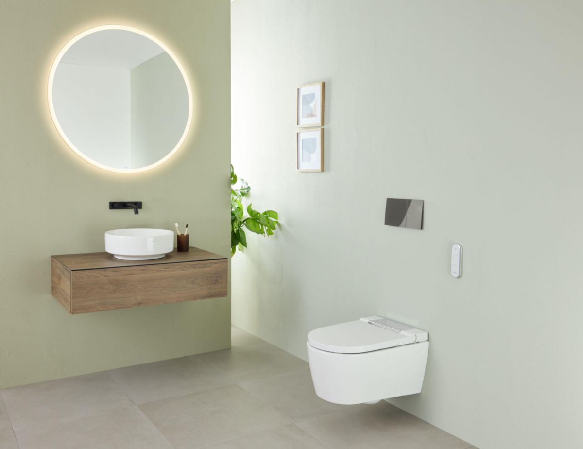 GEBERIT - Pack WC lavant dit japonais suspendu AquaClean Sela sans ...