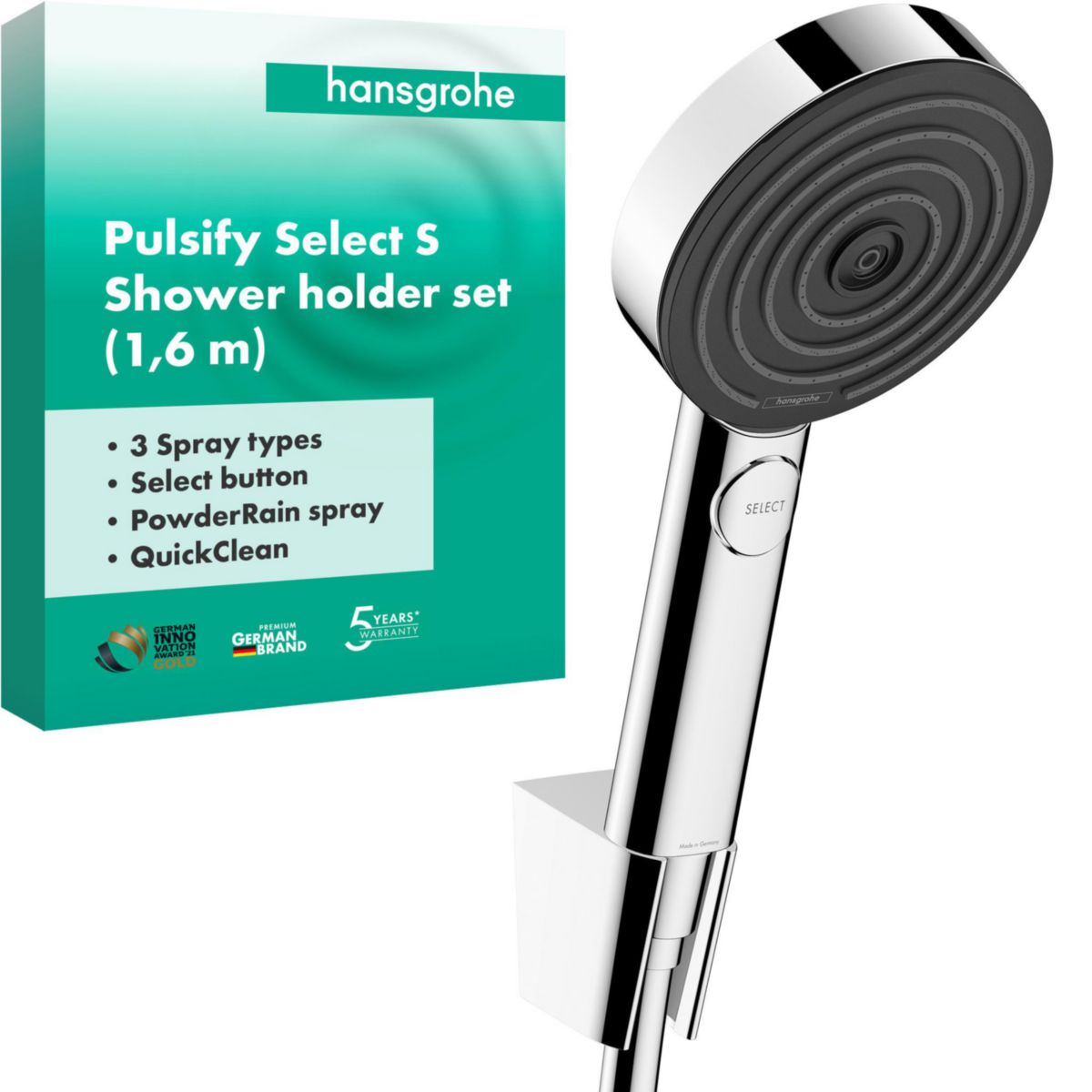HANSGROHE - Set Pulsify Select S support mural et douchette 105 3jets ...