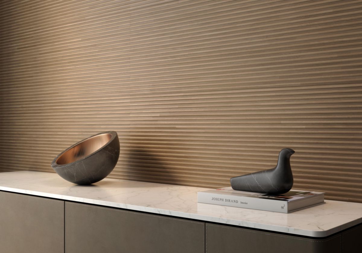 ARTE DECO - Faïence Arte Deco Ostrya nut rectifié 30 x 90 cm | Cedeo