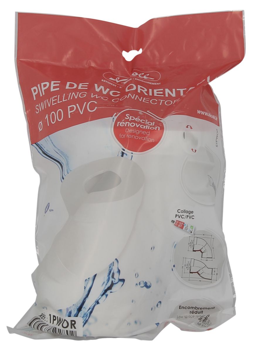 NICOLL - Pipe orientable 0 100 85 / 107 réf. 1PWOR | Cedeo