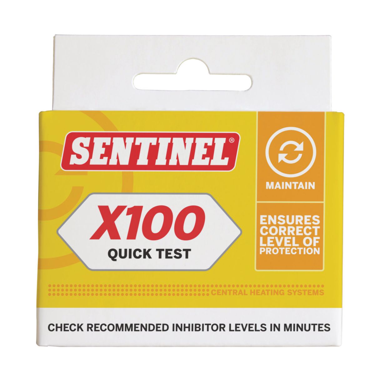 SENTINEL - Test de concentration SENTINEL X100 kit par lot de 10 unités ...