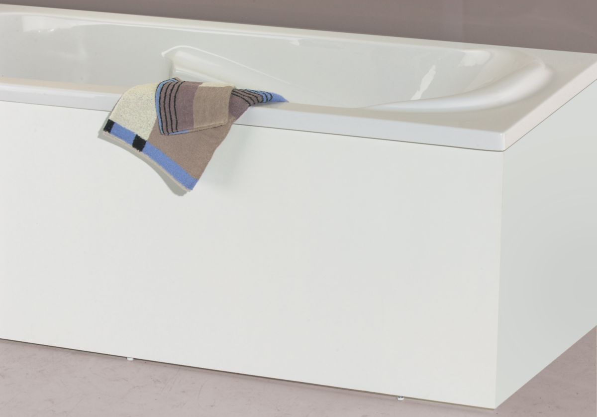 NEOVA - Façade de baignoire 16mm mélaminé blanc 4 chants minces hauteur ...