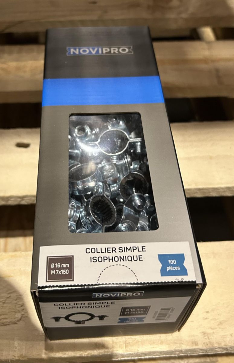 NOVIPRO - Collier simple Novipro Iso D 16 mm - 100 pièces | Cedeo