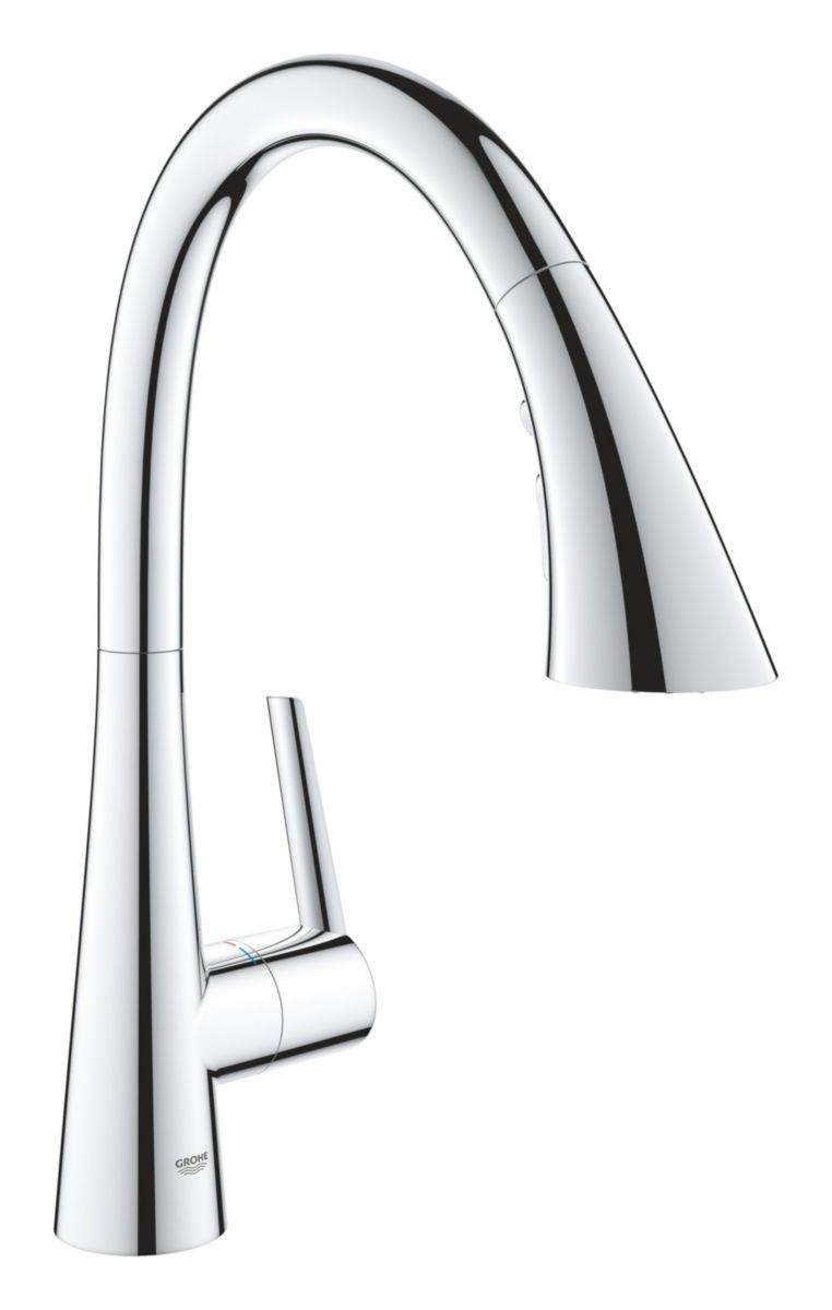 GROHE - Mitigeur monocommande pour évier Zedra chromé Réf. 32294002 | Cedeo