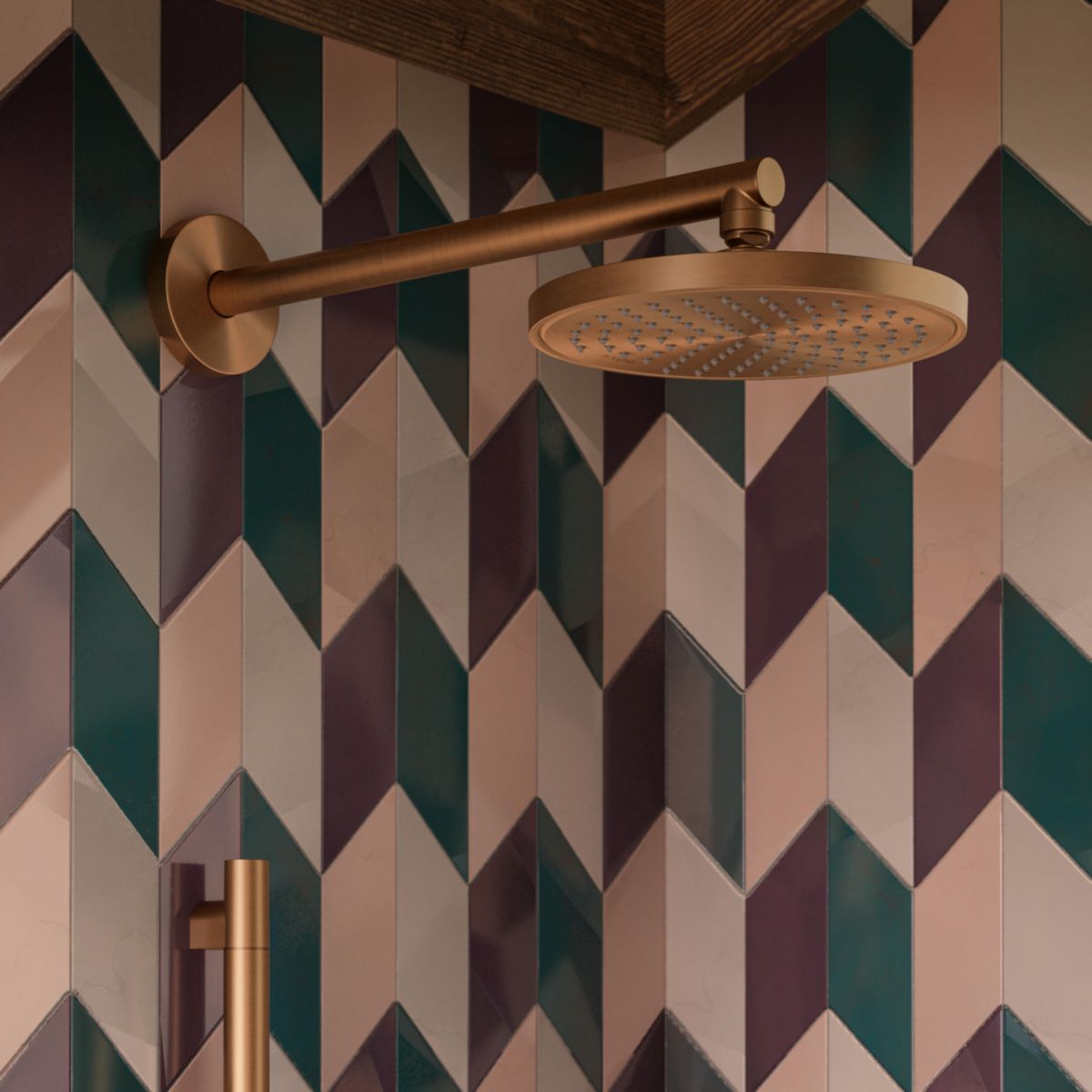 AXOR - AXOR ShowerSolutions Douche de tête 220 1jet, Bronze brossé | Cedeo