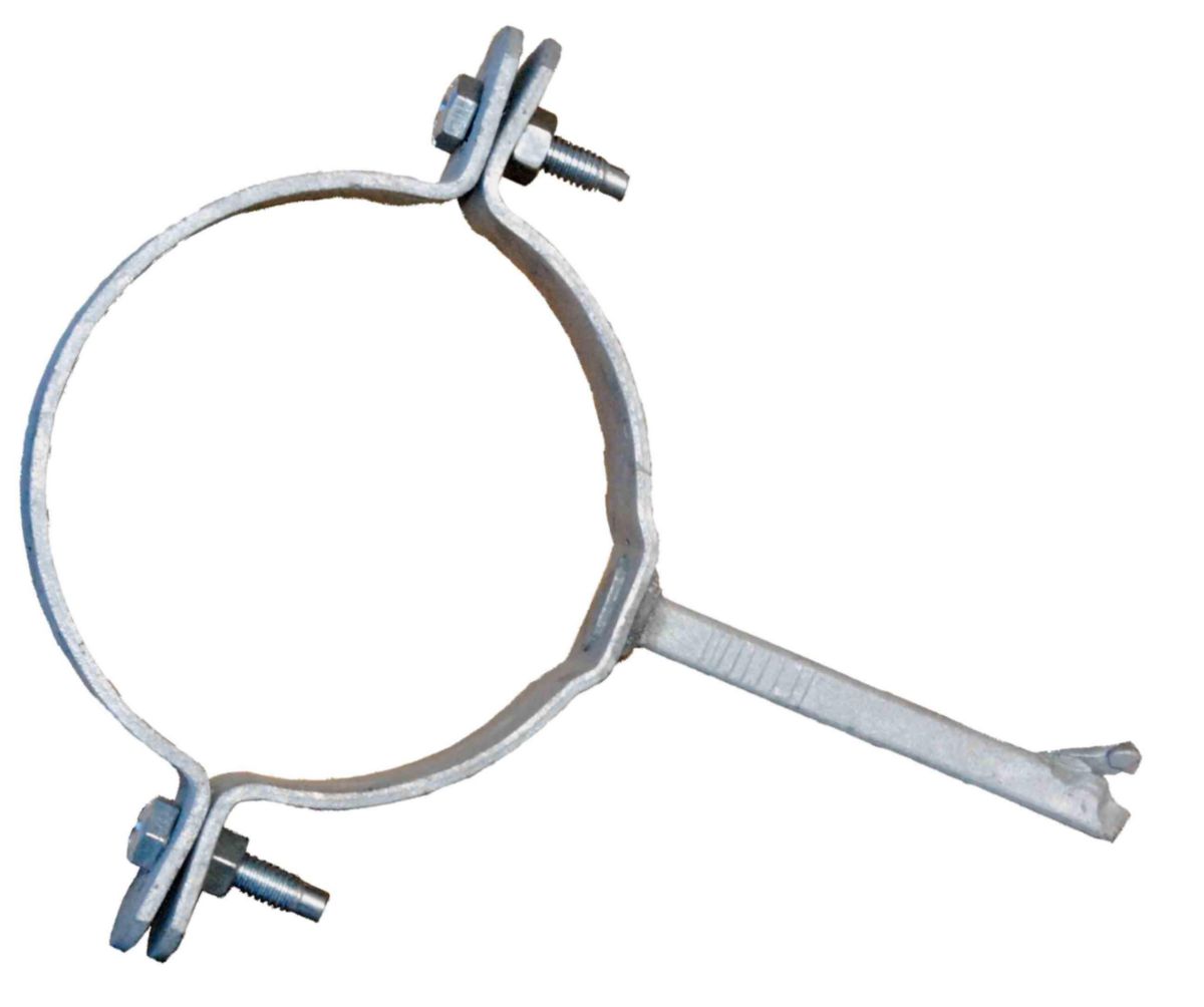 BAUDRY ET FILS - Collier plat à scellement acier galvanisé 2 boulons ...