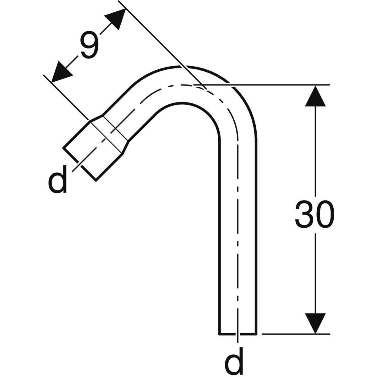 GEBERIT - Coude de chasse Gébérit réf. 118.021.11.1 | Cedeo